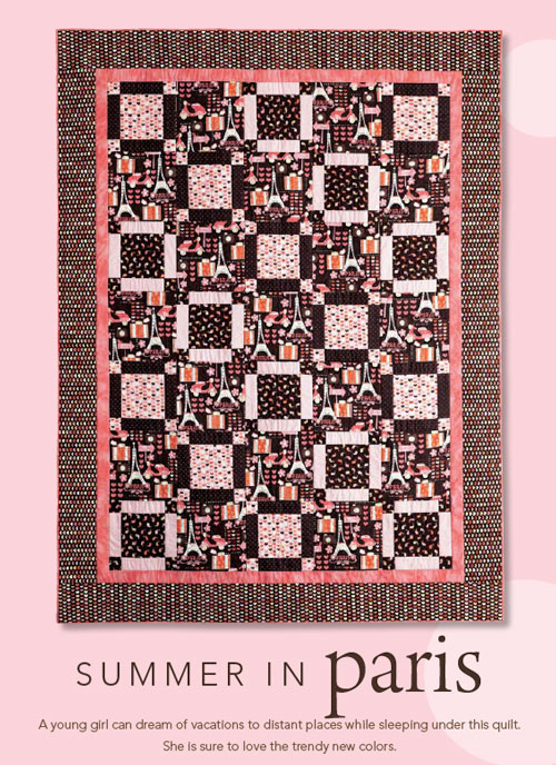 Summer in Paris Quilt Pattern Download | Quilting Daily